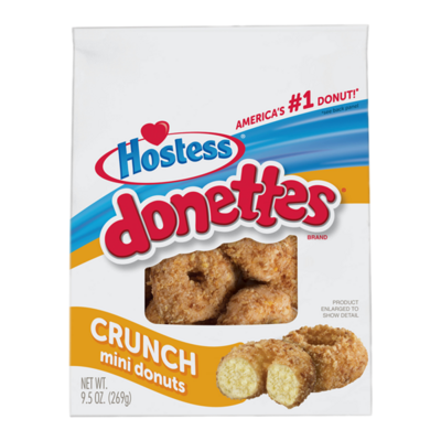 Hostess Donettes Crunch Mini Donuts 9.5oz - Order Online for Delivery ...