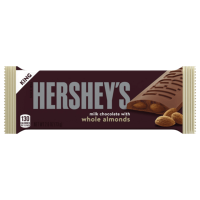 Hershey's Almond Milk Chocolate Bar King Size 2.6oz - Order Online for ...