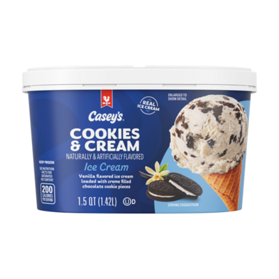 Casey's Cookies & Cream Ice Cream 48oz - Order Online for Delivery or ...