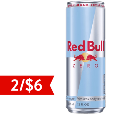 Red Bull Zero Energy Drink 12oz - Order Online for Delivery or Pickup ...
