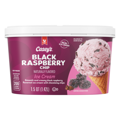 Casey's Black Raspberry Chip Ice Cream 48oz - Order Online for Delivery ...